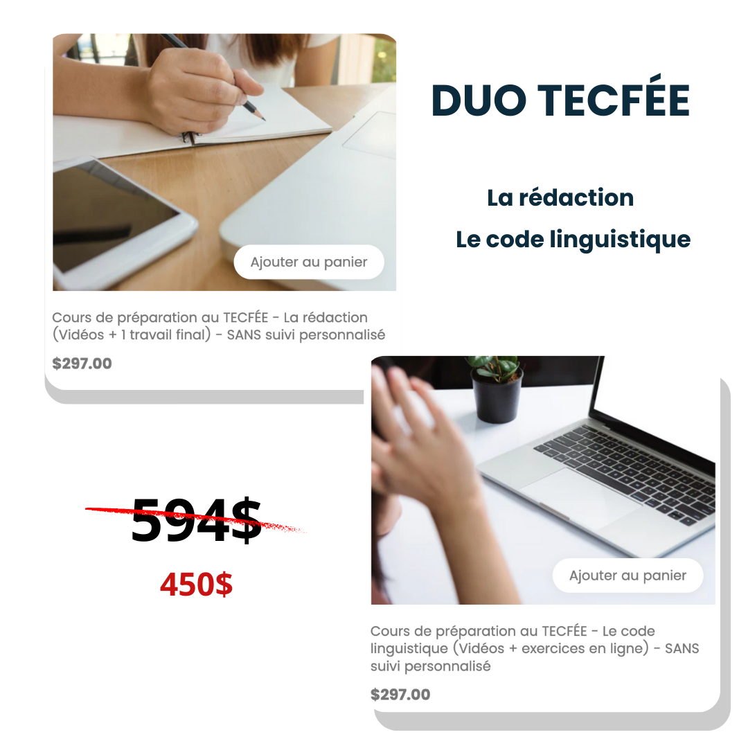 Promotion: cours de préparation au TECFÉE | NeurodIdacte – NEURODIDACTE